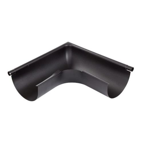 Bygtjek Tagrende Udvendig hjørne Sort alu 90° 11" - Wood Online