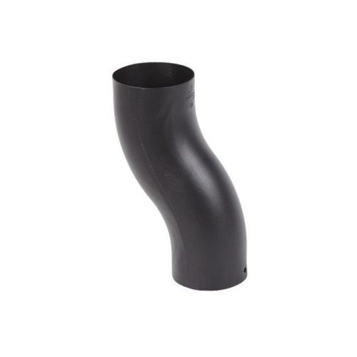 Bygtjek Tagrende Sokkelknæ Sort alu, Ø80 mm - Wood Online