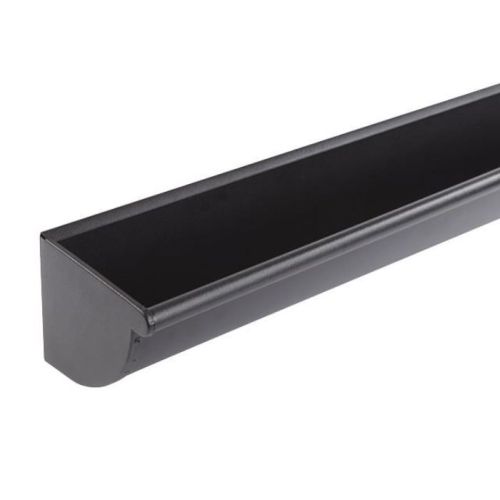 Bygtjek Tagrende Sort alu, Arkitekt m. endebund L: 3000 mm Venstre ...