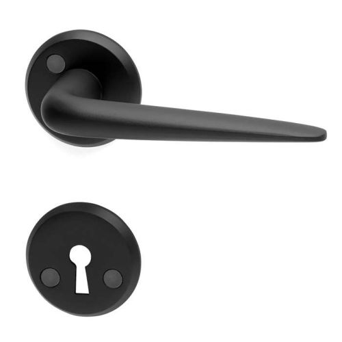 Habo Dørgreb Porto inkl nøgleskilt, Sort aluminium - Køb her