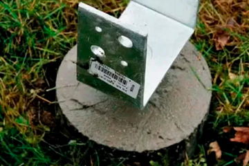 Støbning af stolpesko